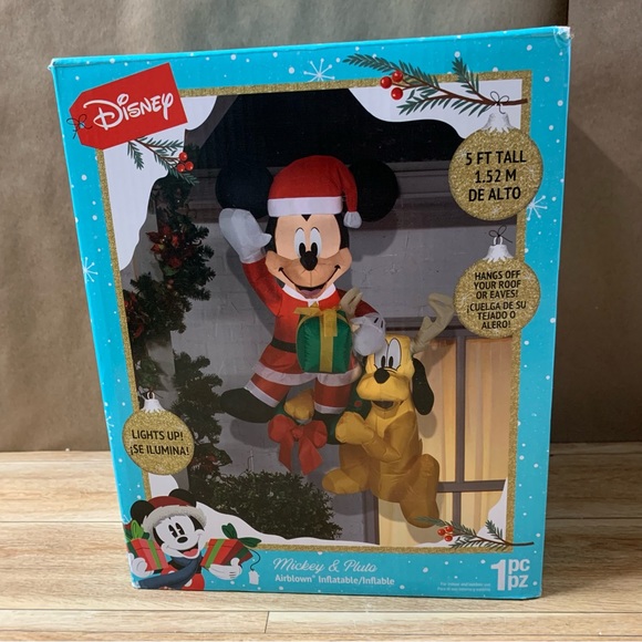 Disney | Holiday | New Disney Airblown Inflatable 5 Christmas Mickey ...